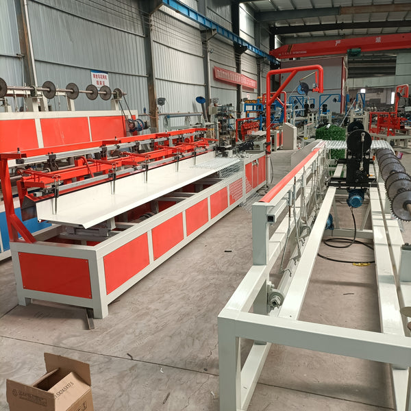 4m Width Single Wire Fully Automatic Chain Link Fence Weaving Machine ...